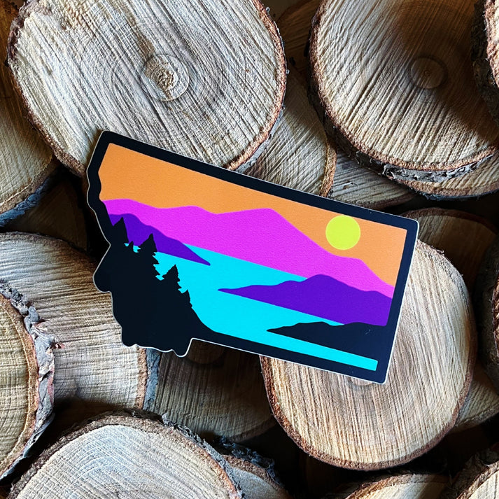 MONTANA LAKE STICKER – Back Road Designs