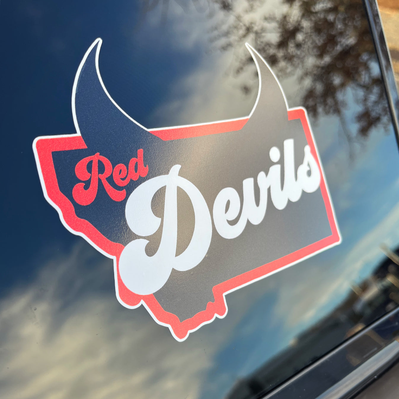 RED DEVILS STATE DECAL – Back Road Designs