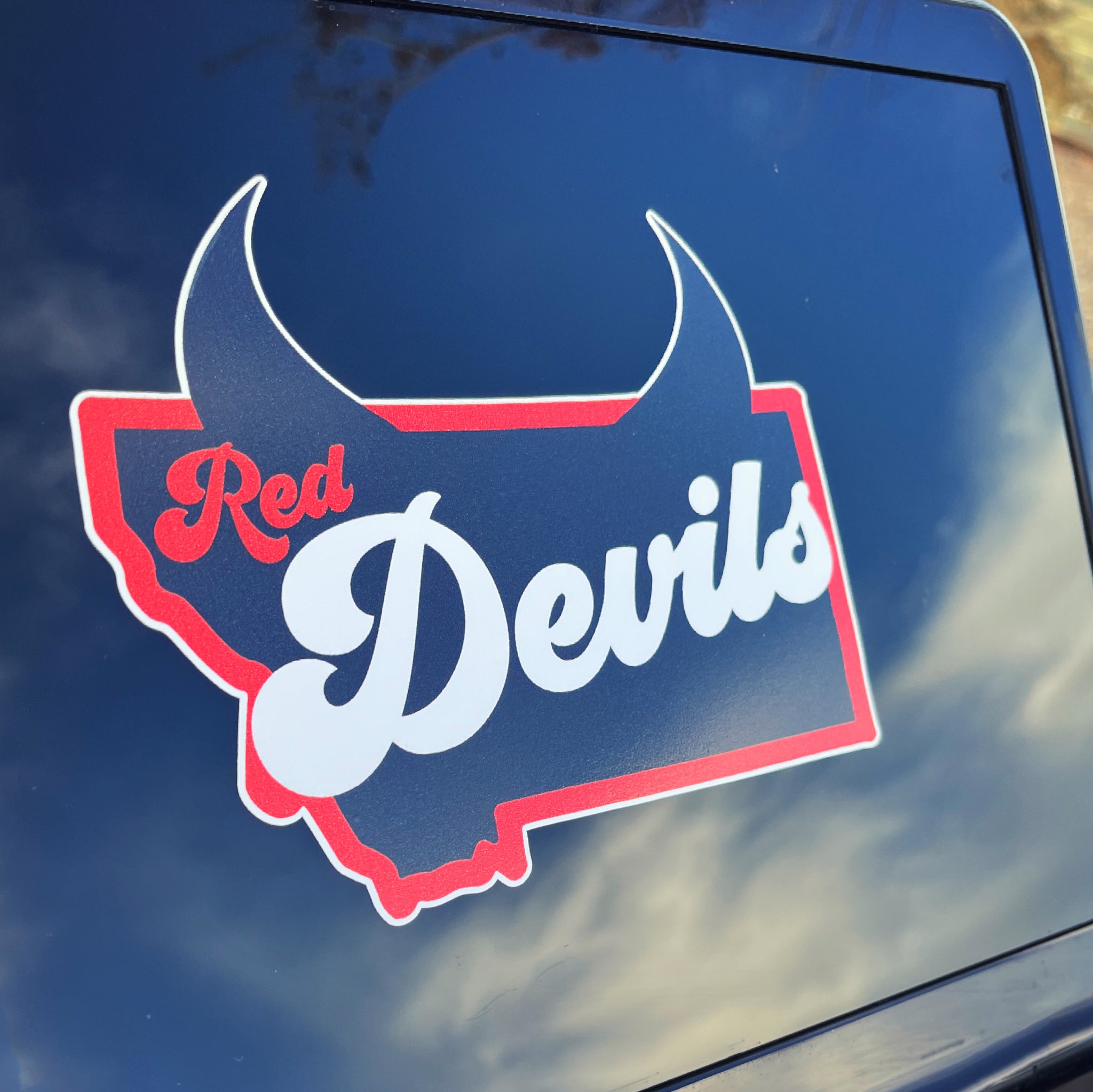 RED DEVILS STATE DECAL – Back Road Designs