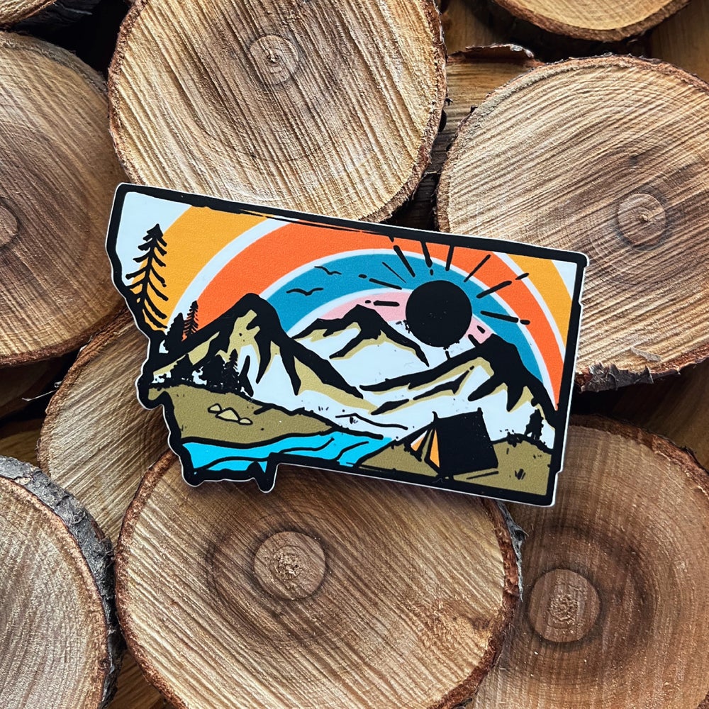 MONTANA CAMP STICKER – Back Road Designs
