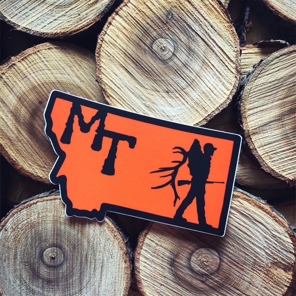MONTANA RIFLE HUNTER STICKER – Back Road Designs